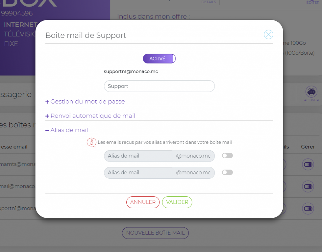 Mail Support - Monaco Telecom
