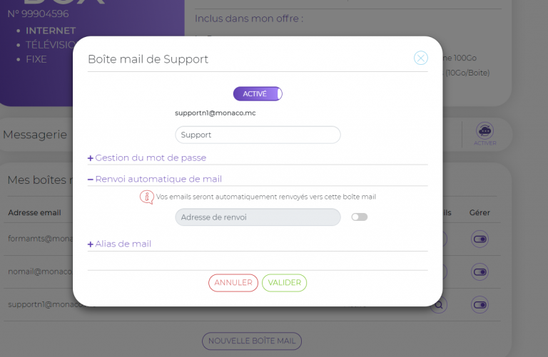 Mail Support - Monaco Telecom